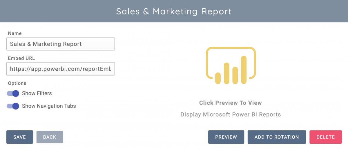 Display Microsoft Power BI Reports On Screens In Your Office – VuePilot