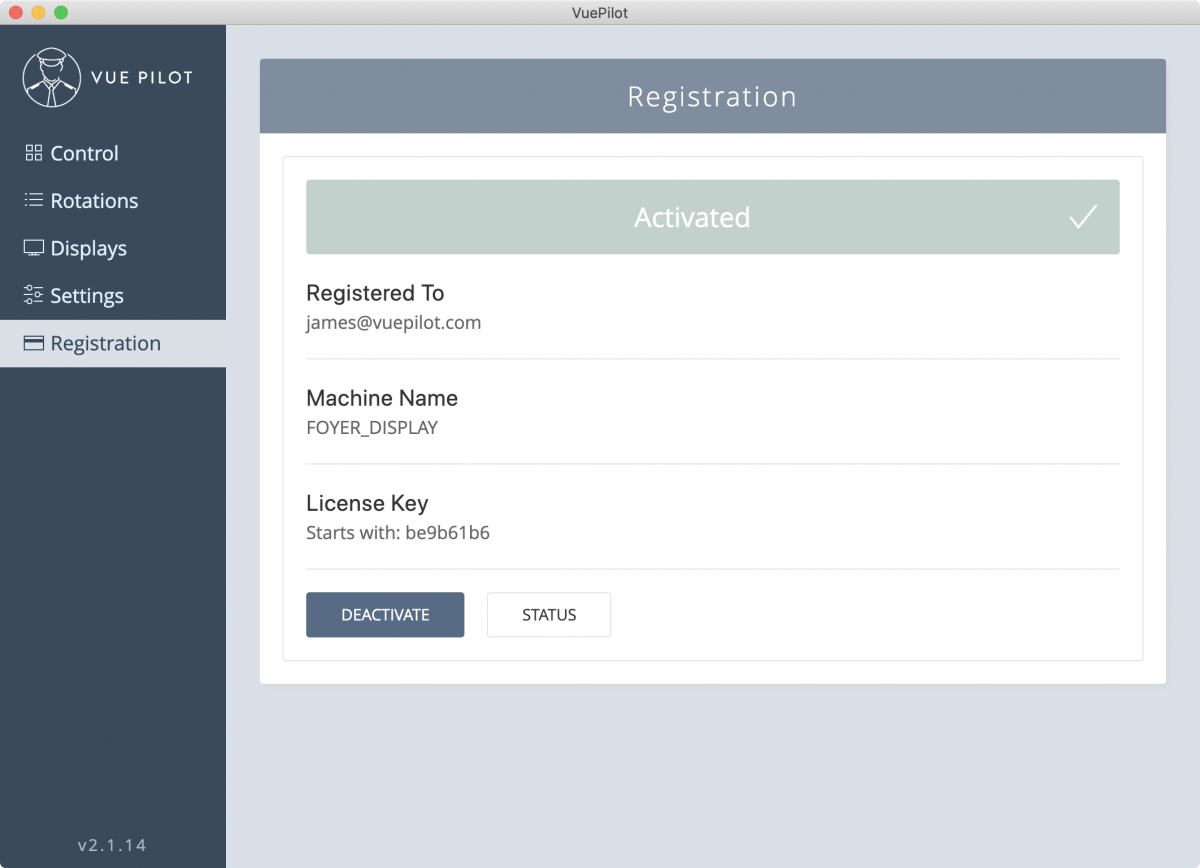 Transferring Licenses To Another Machine – VuePilot